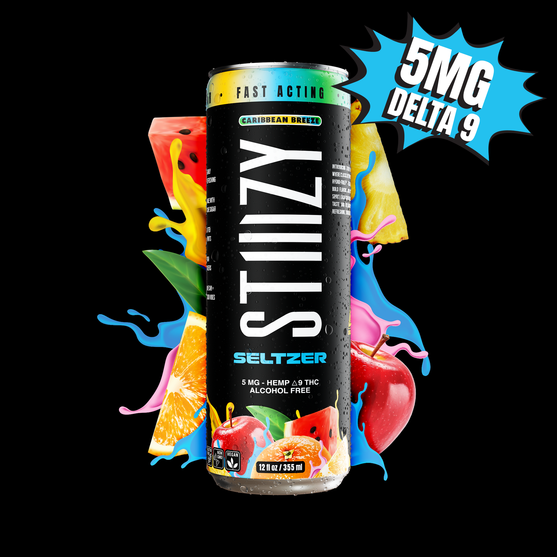 Hemp-Derived THC drink - Caribbean Breeze Seltzer – STIIIZY Seltzer